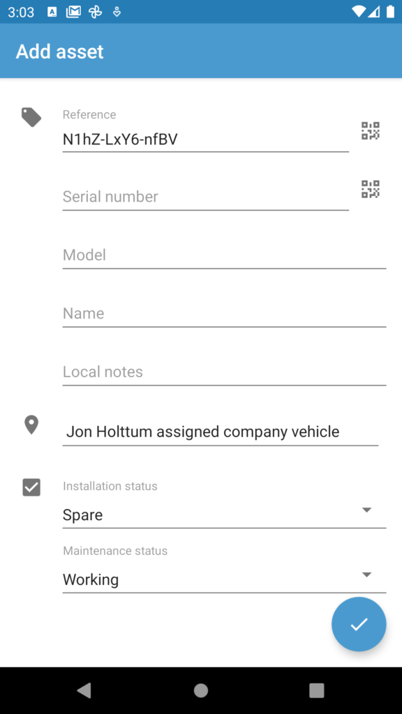 Managing Assets (App) – fissara Customer Care