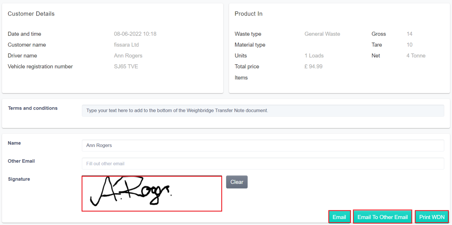 *Completing Weighbridge Tickets – fissara Customer Care